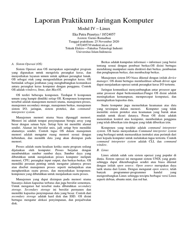 Eka Putra P - Laprak4 PDF | PDF