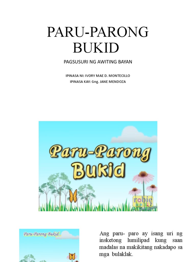 Takdang Aralin #2 Awiting Pambata | PDF