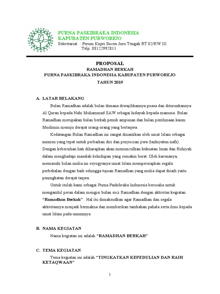 Isi Proposal | PDF