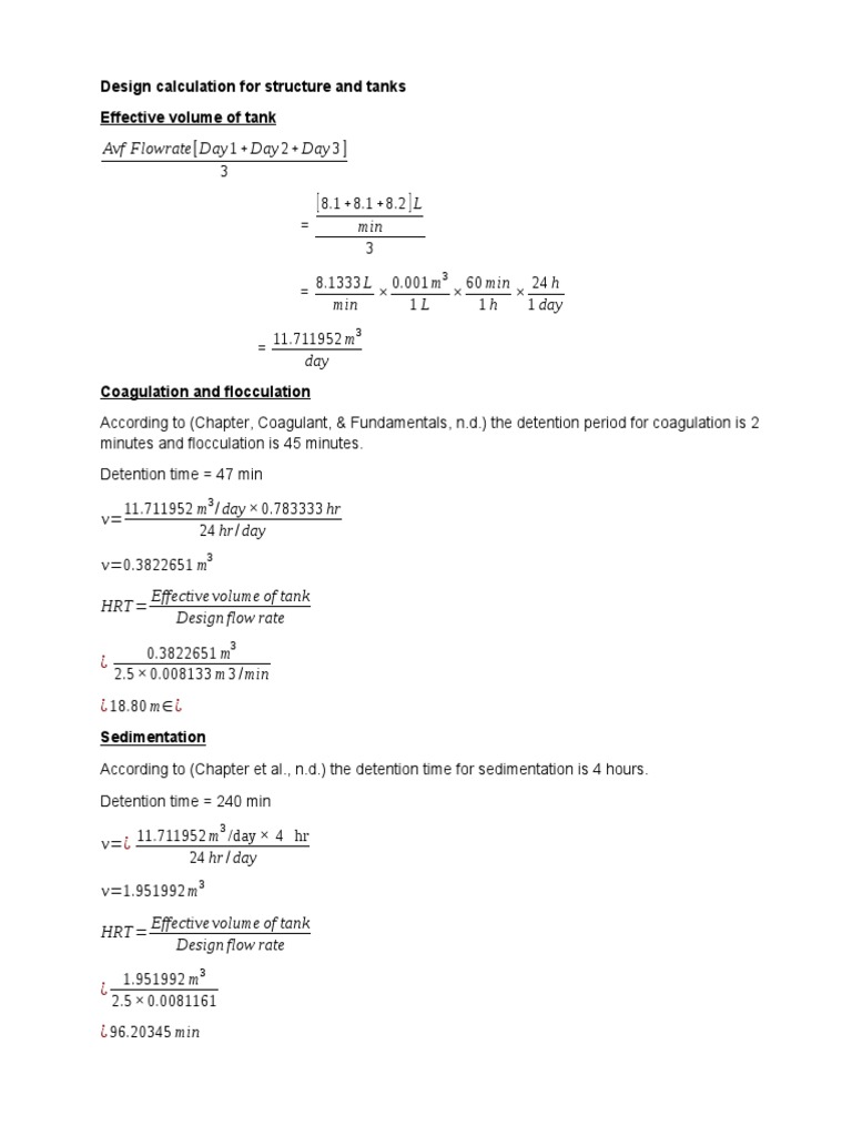 Design Calculation Mini Project Cev 413 | PDF | Porosity | Filtration