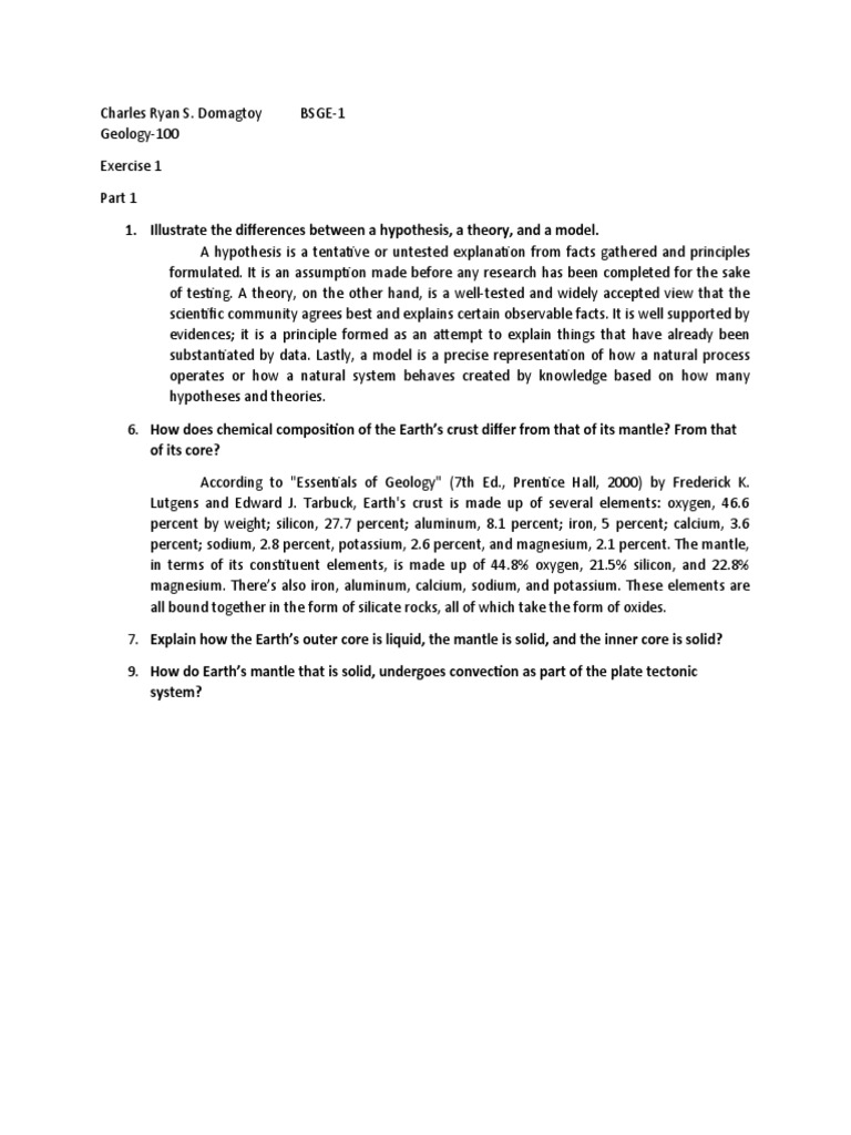 Illustrate The Differences Between A Hypothesis, A Theory, and A Model ...