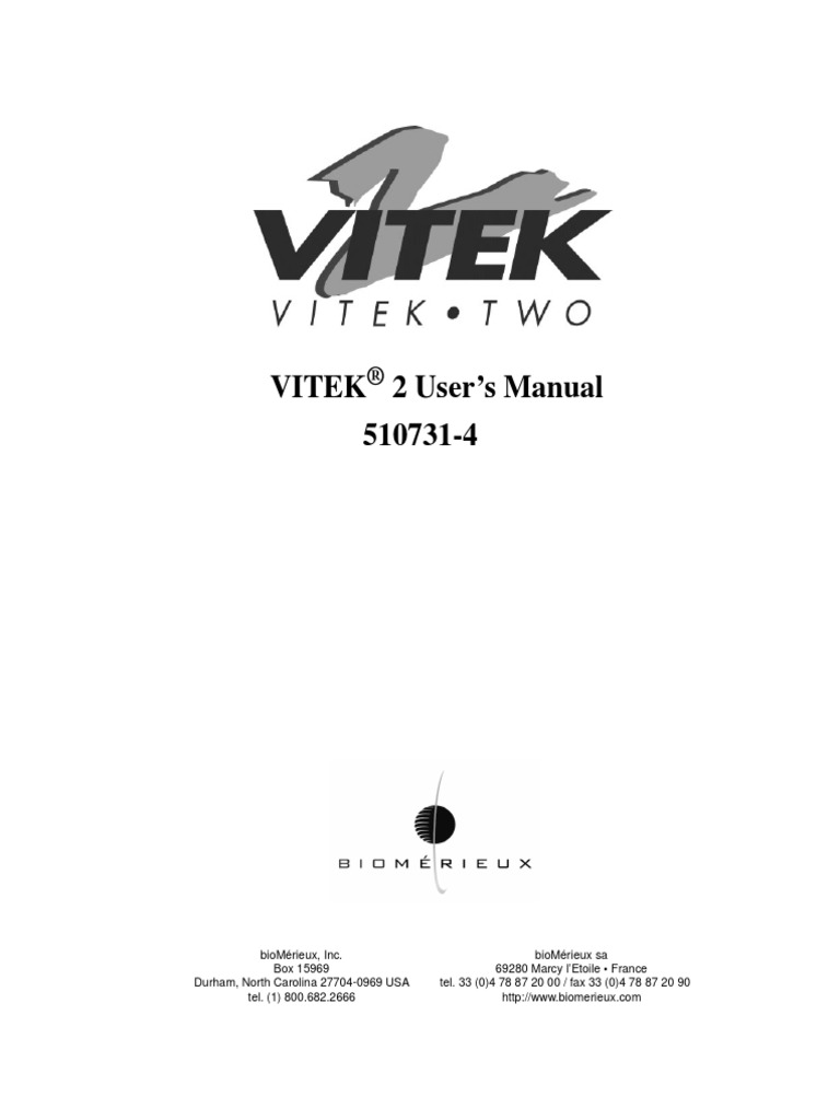 Vitek 2 | PDF | Computing And Information Technology