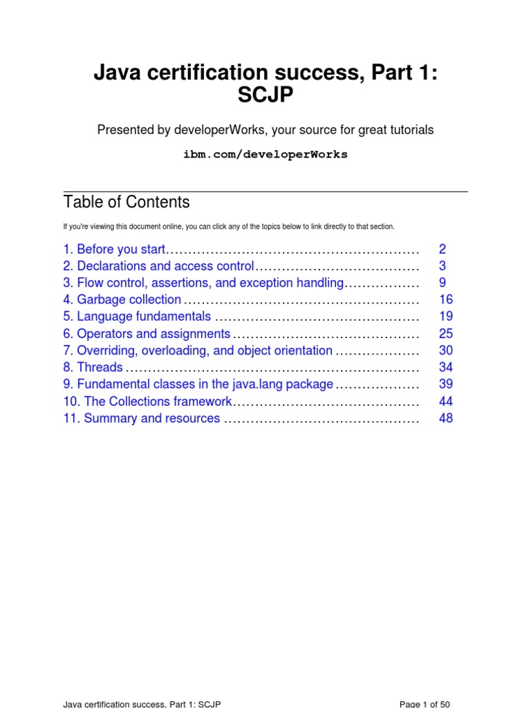 SCJP | PDF