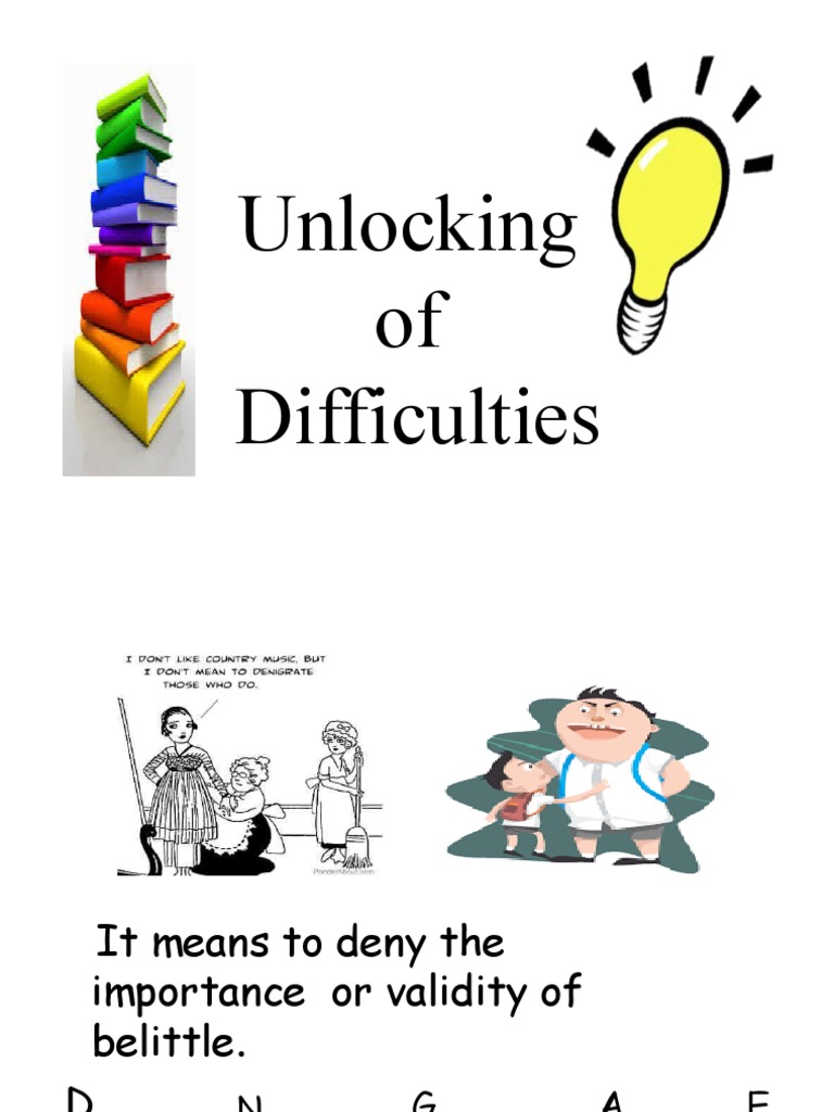 Unlocking OF DIFFICULTIES PCTURES | PDF | Social Science