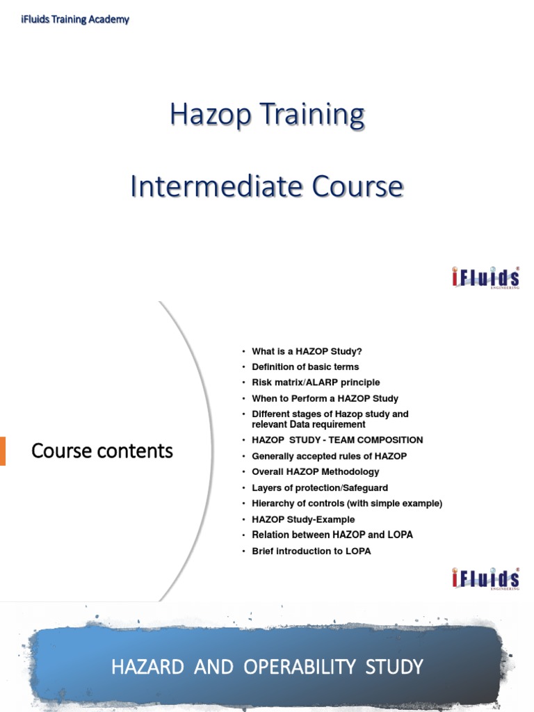 Hazop Training Intermediate Course | PDF | Risk | Pump