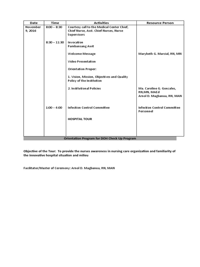 DOH TSEK-AP Program (Nov 2016) | PDF