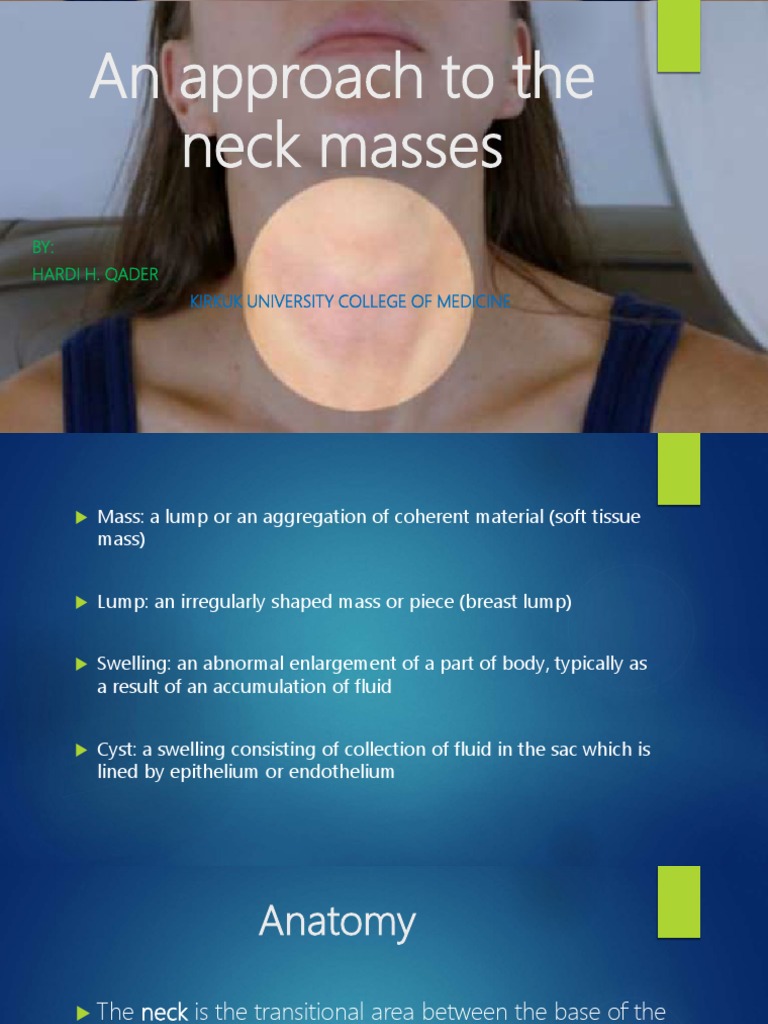 An Approach To The Neck Masses: BY: Hardi H. Qader | PDF | Neck | Human ...