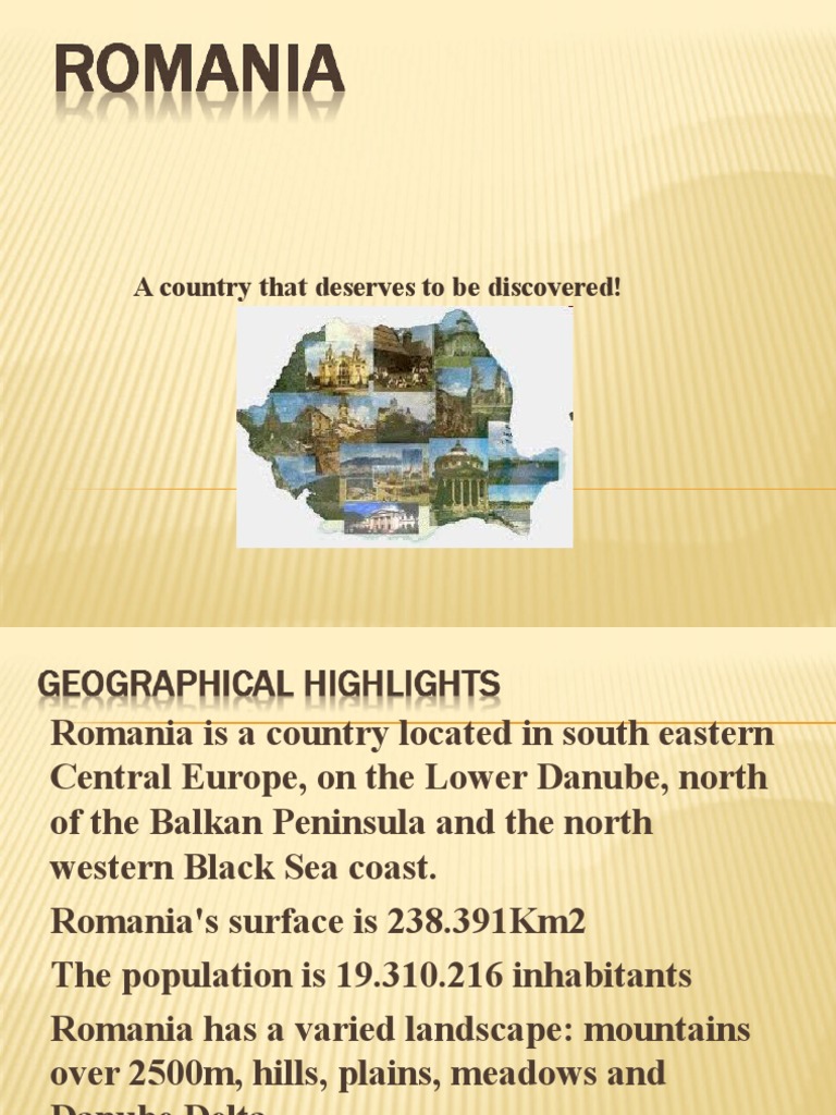 2017 Prezentare Romania | PDF | Romania | Europe Travel