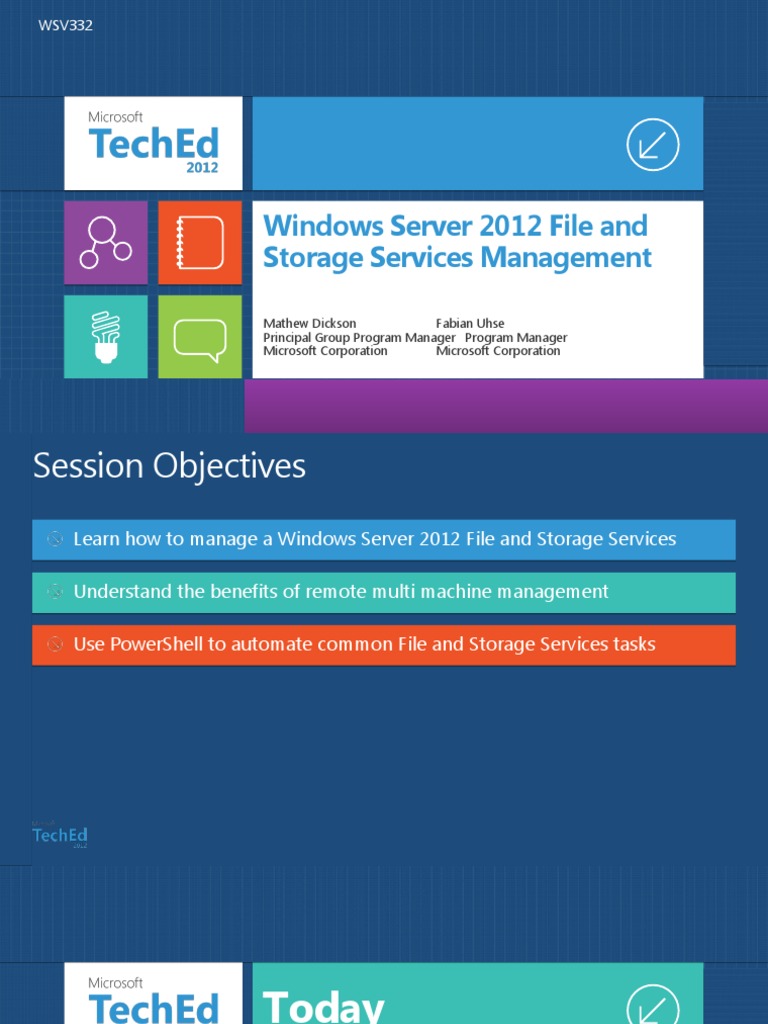 Windows Server 2012 File and Storage Services Management | PDF | Server ...