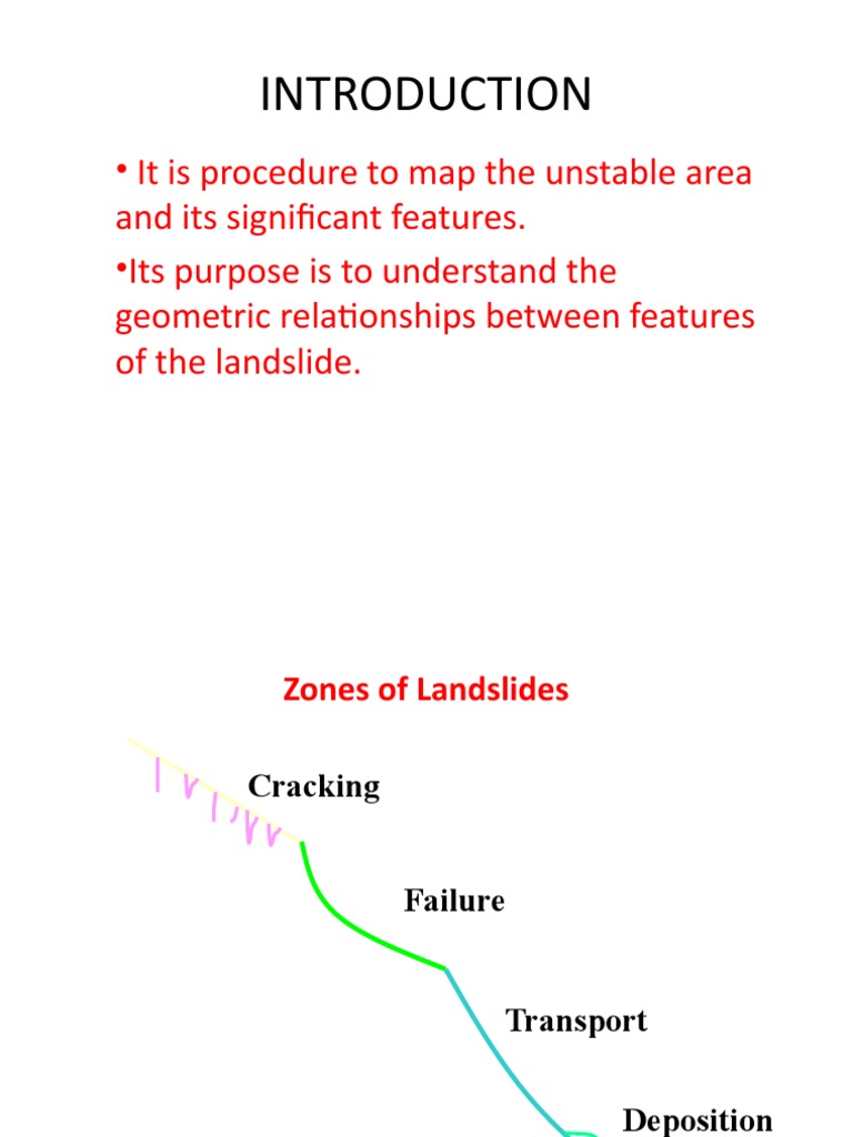 Mapping Landslide Features and Causes Through a Multi-Step Procedure ...