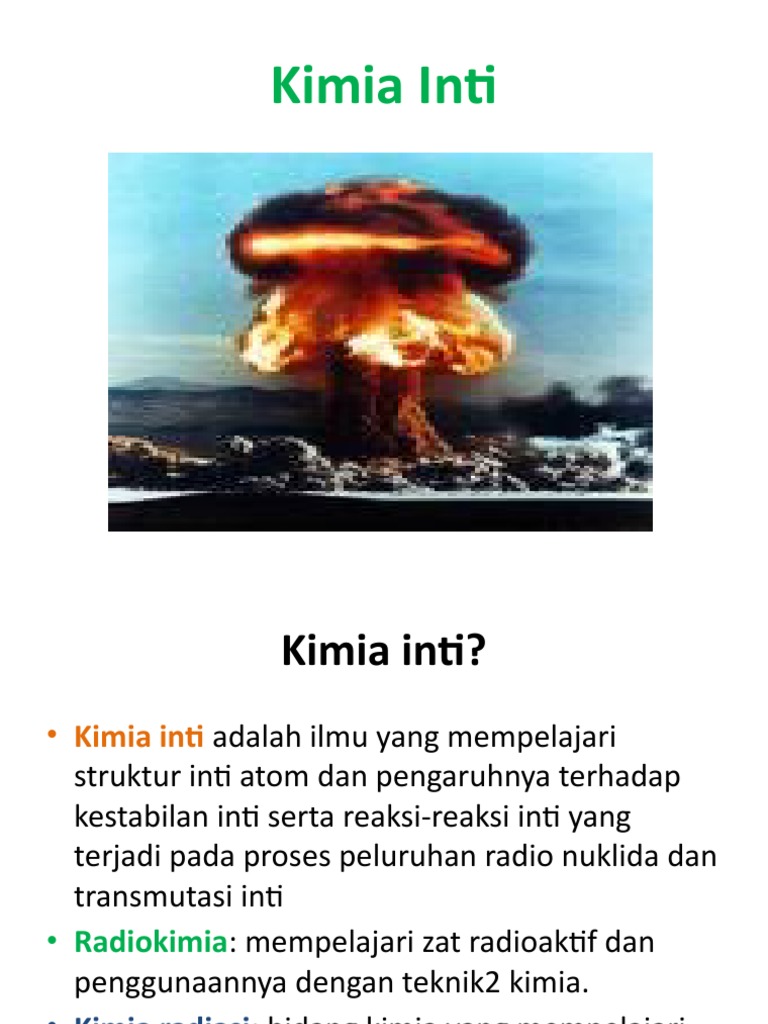 Kimia Inti | PDF