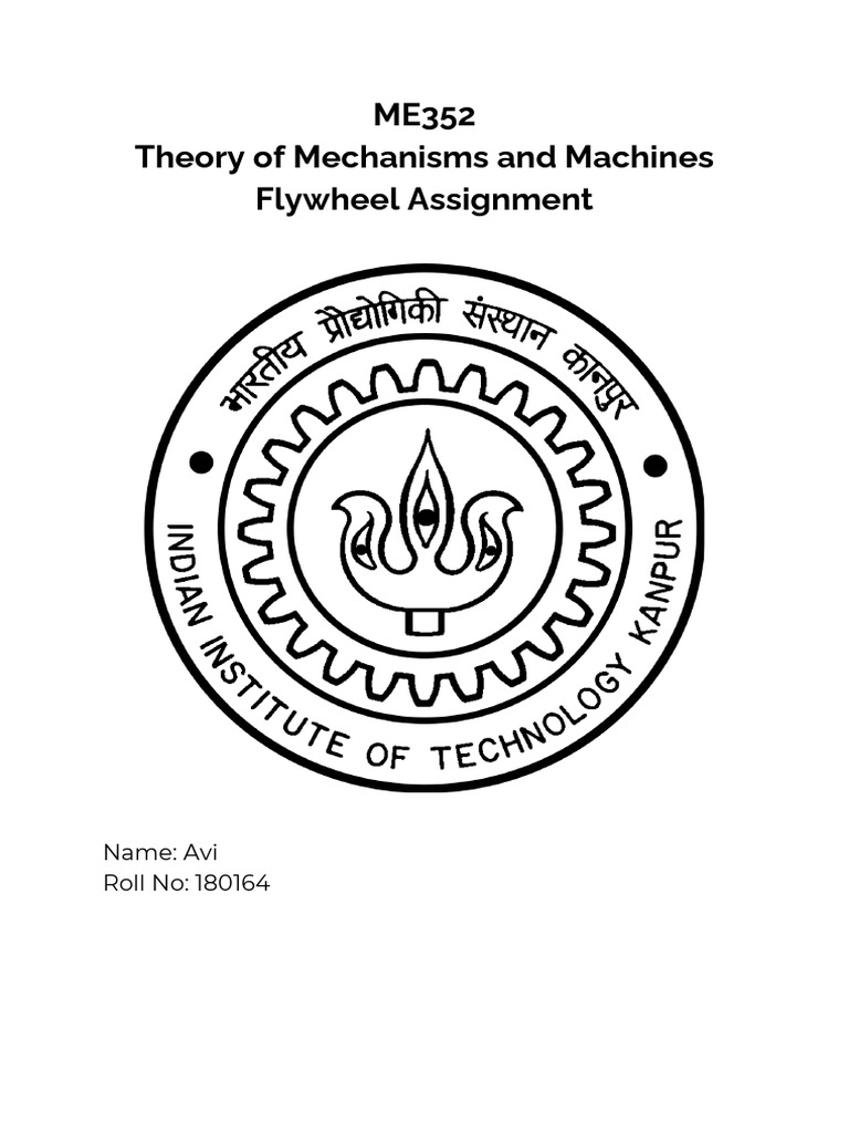 ME352 Flywheel Assignment | PDF | Analysis | Mathematical Concepts
