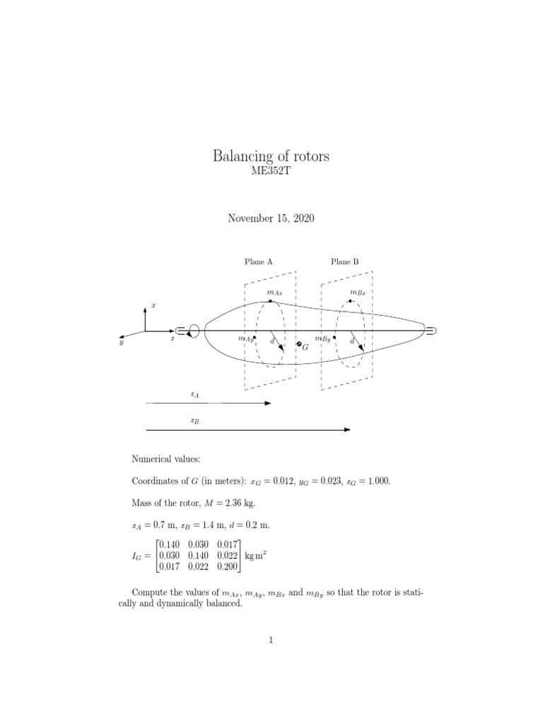 Rotor Balancing for Engineers | PDF