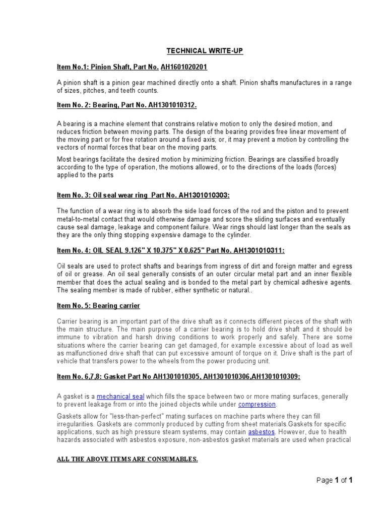 Tech Write-Up Latest | PDF | Bearing (Mechanical) | Machines