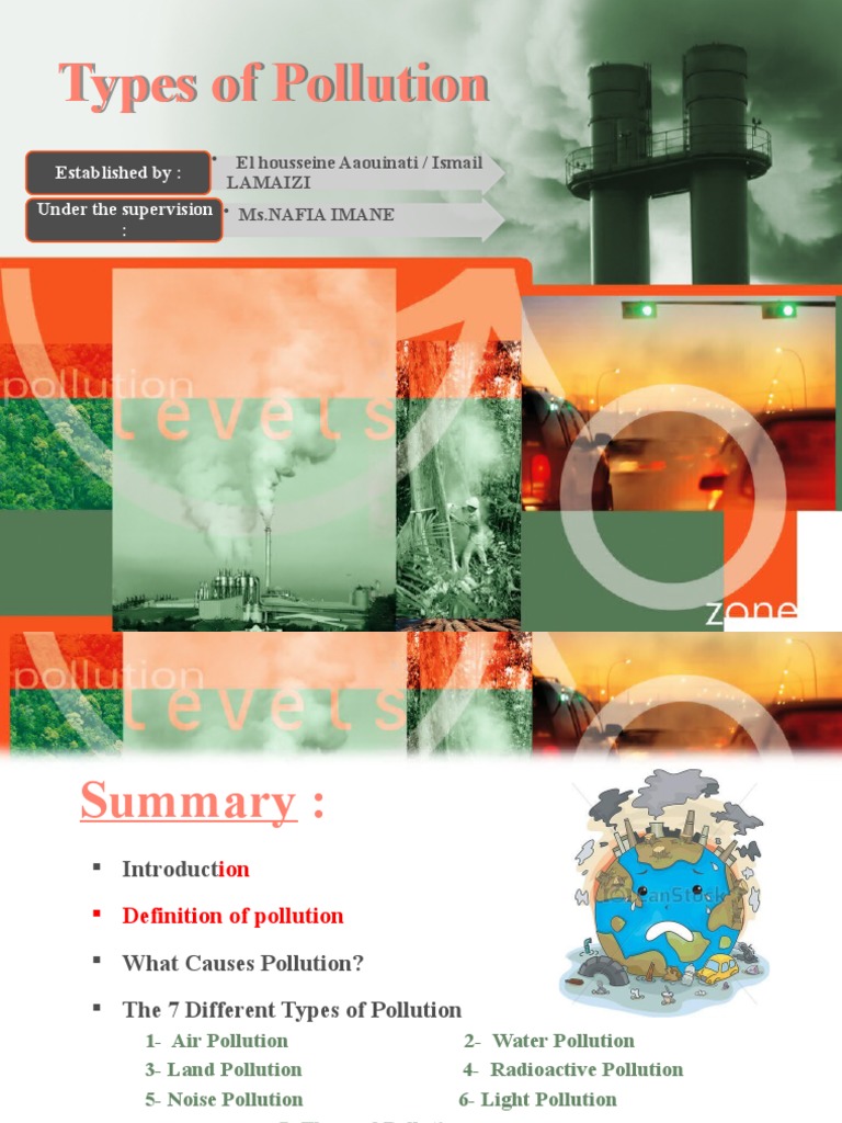 Types of Pollution 24-11-2020 | PDF | Radioactive Waste | Pollution