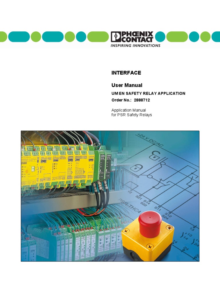 PHONIEX Safety Relay Application | PDF | Relay | Switch