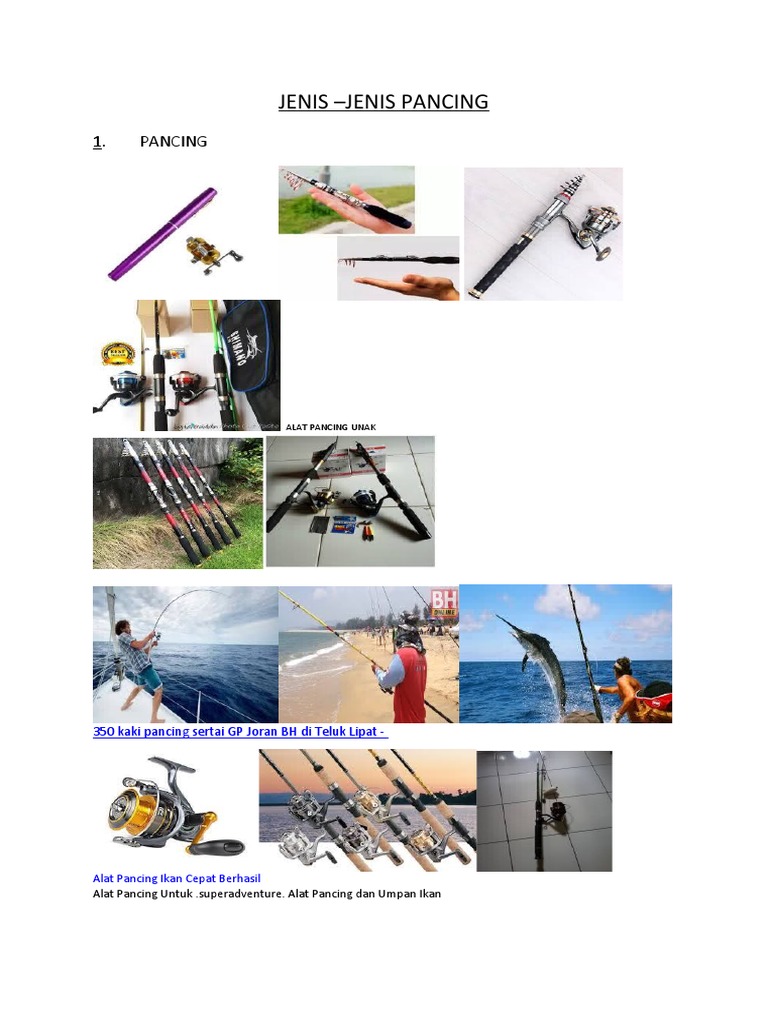 Alat Pancing | PDF | Olahraga & Rekreasi | Memasak, Makanan, & Anggur