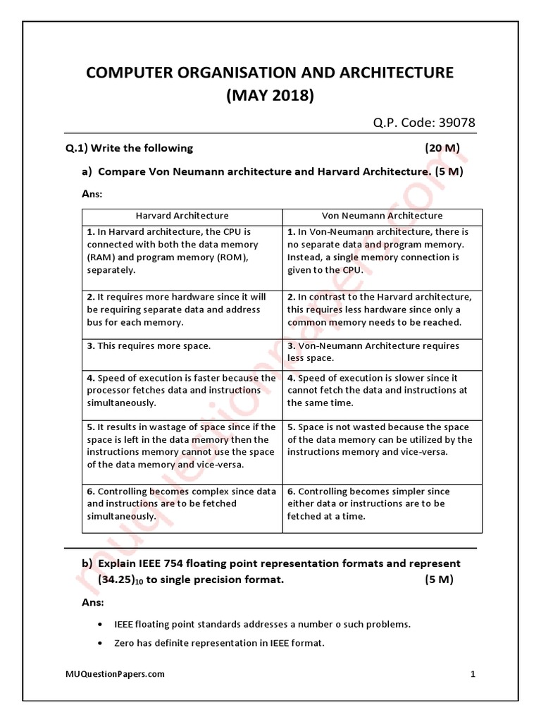 COA Solutions | PDF | Computer Data Storage | Cpu Cache