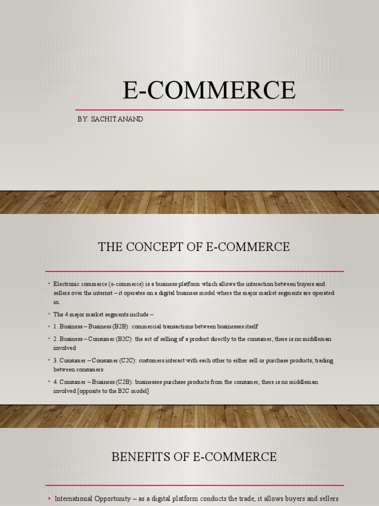 E Commerce | PDF | E Commerce | Sales
