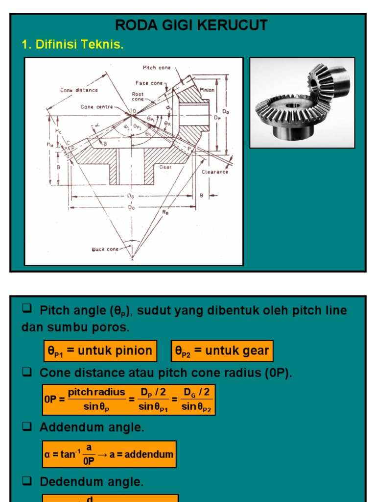 Roda Gigi Kerucut | PDF