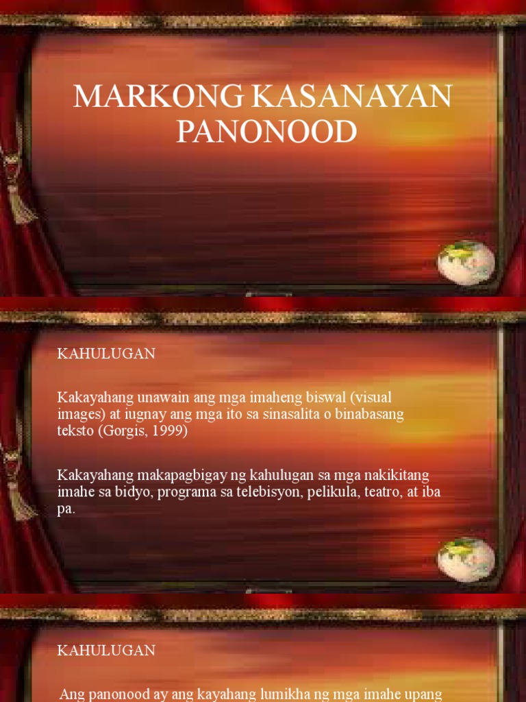 Markong Kasanayan Panonood | PDF