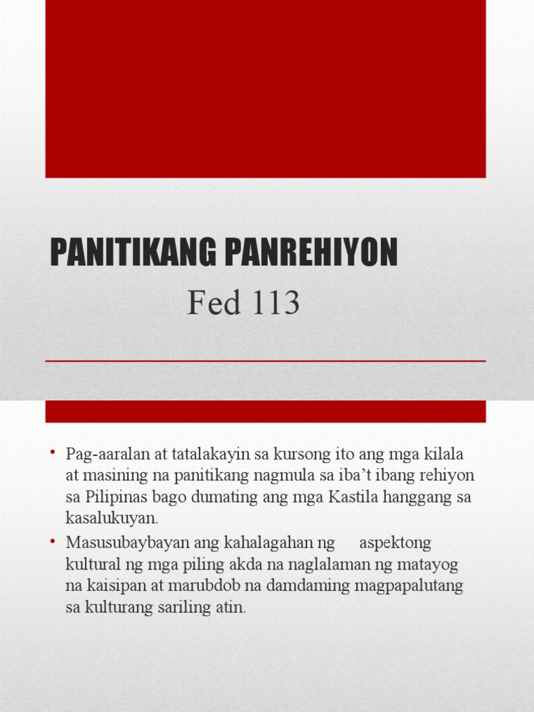 Yunit VI - Unang-Bahagi | PDF