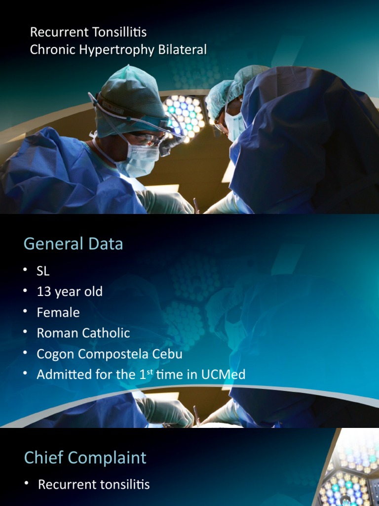 Pediatric Tonsillitis Case Study | PDF | White Blood Cell | Medical ...