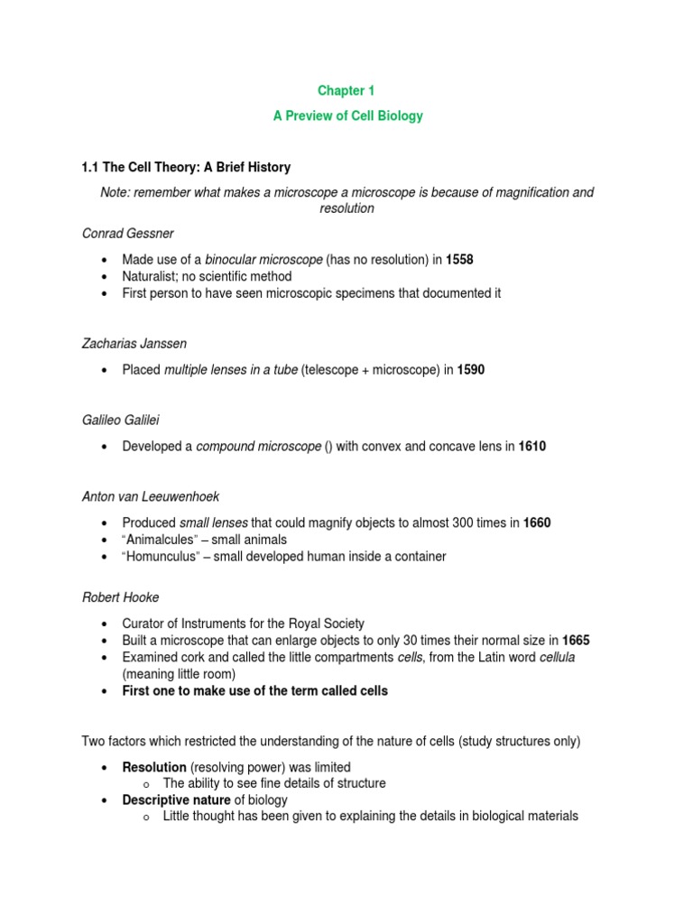 The Emergence of Modern Cell Biology: A Comprehensive Review of the ...