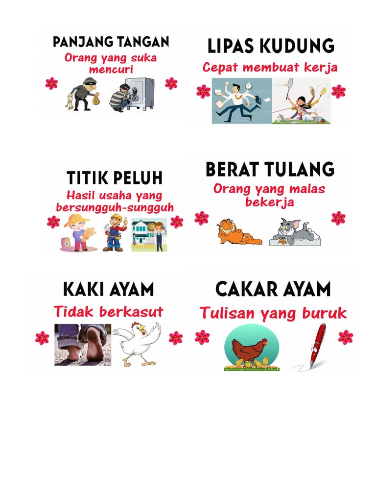 Peribahasa Bergambar | PDF