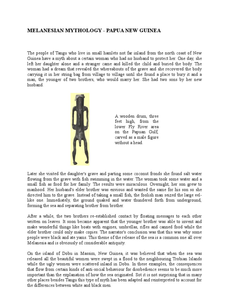 Melanesian Mythology - Papua New Guinea | PDF | New Guinea