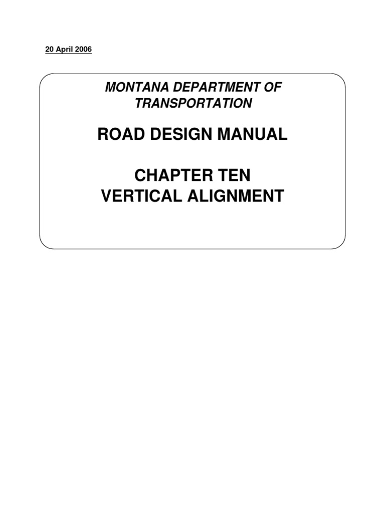 10 Vertical Alignment | PDF | Erosion | Civil Engineering