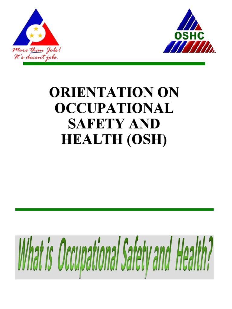 OSH Orientation Tupad-Street Sweeper | PDF | Personal Protective ...