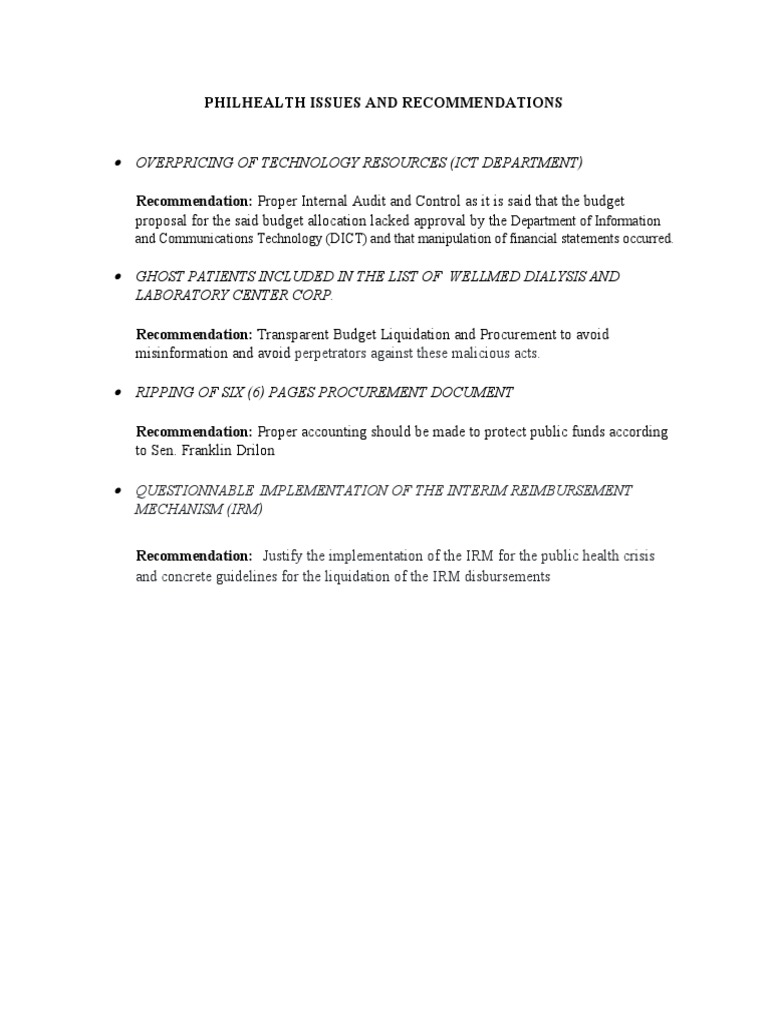 Budget & PhilHealth, R.A 1 | PDF