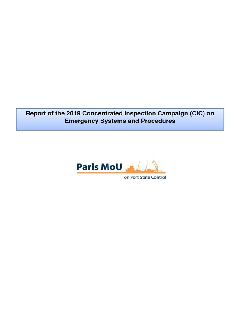 CIC Report Emergency Systems and Procedures (Public Report) | PDF | Oil ...