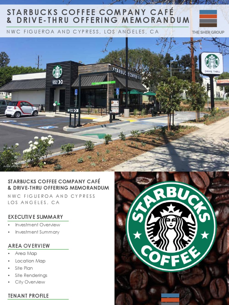 Starbucks Coffee Company Café & Drive-Thru Offering Memorandum | PDF ...