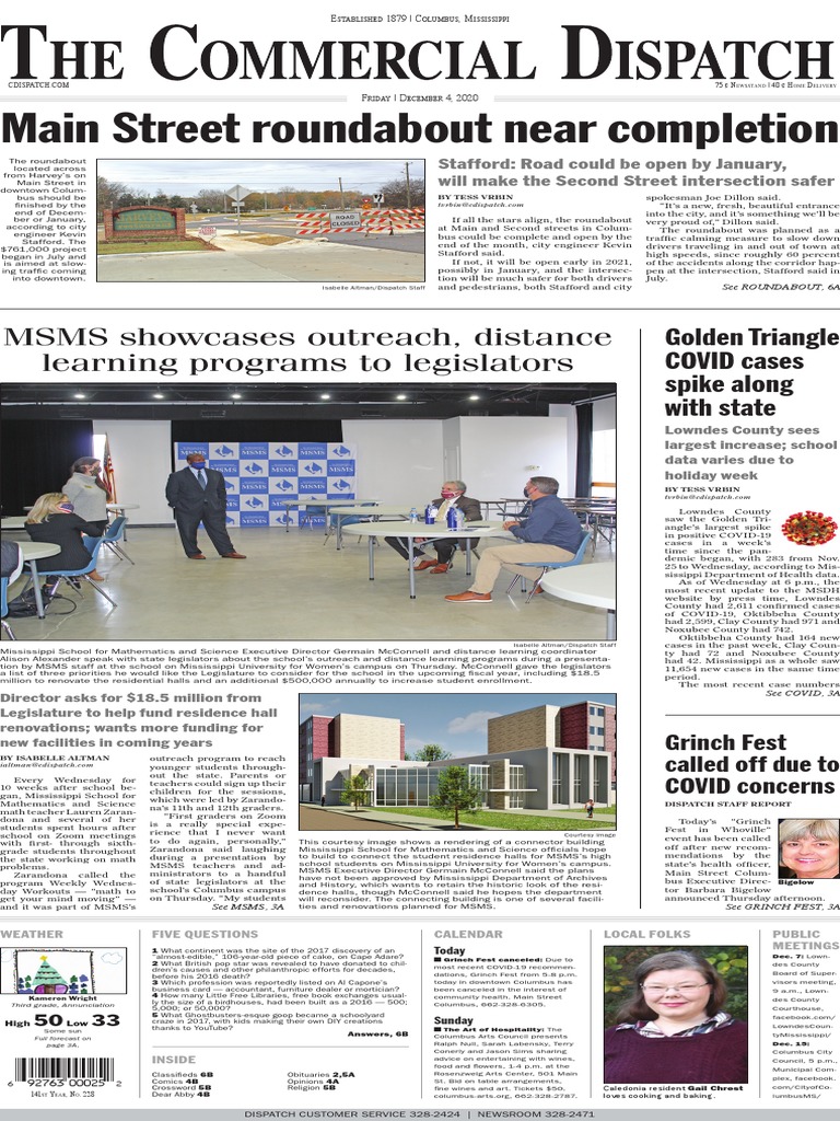 Commercial Dispatch Eedition 12-4-20 | PDF | Traffic