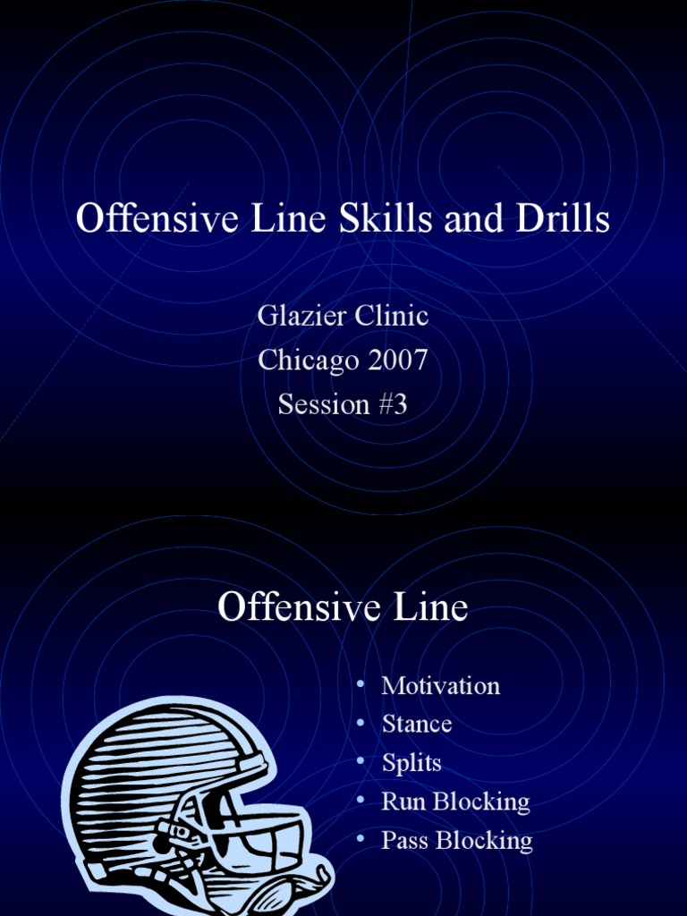Offensive Line Skills Drills | PDF | Sports Rules And Regulations | Teams