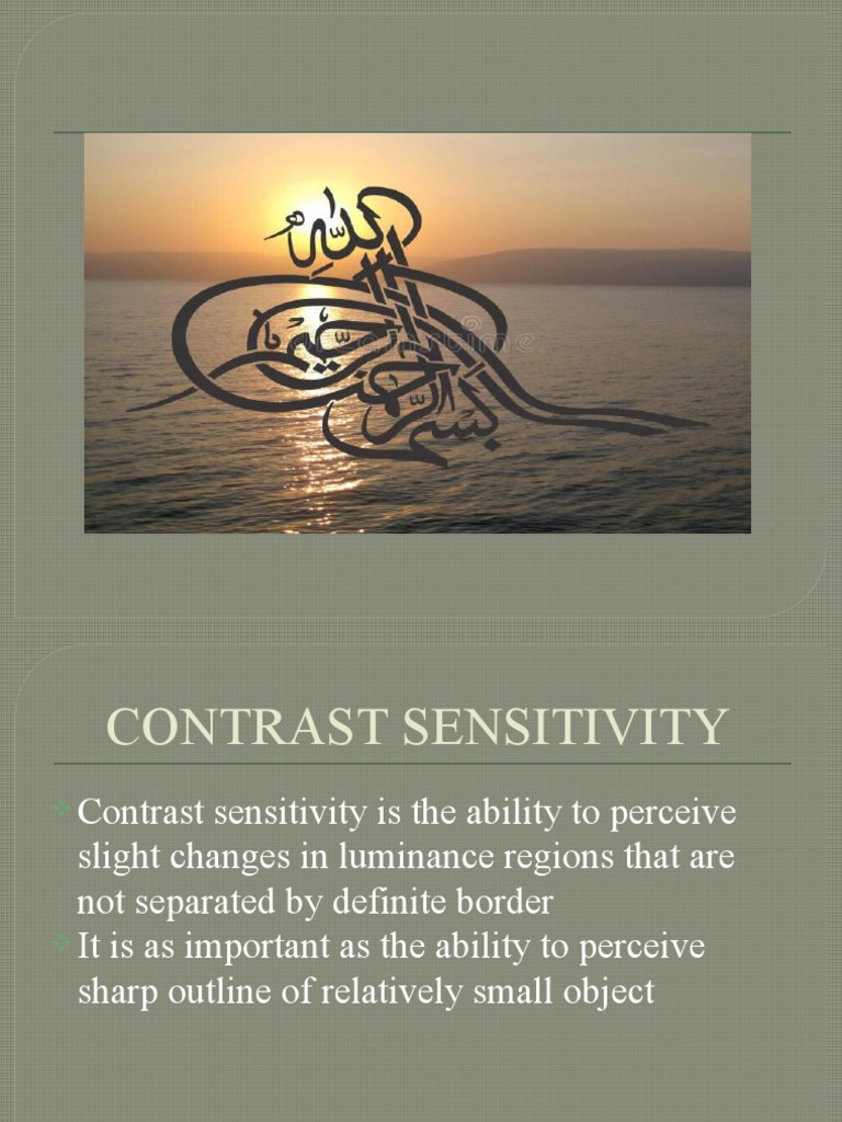 Contrast Sensitivity | PDF | Contrast (Vision) | Natural Philosophy