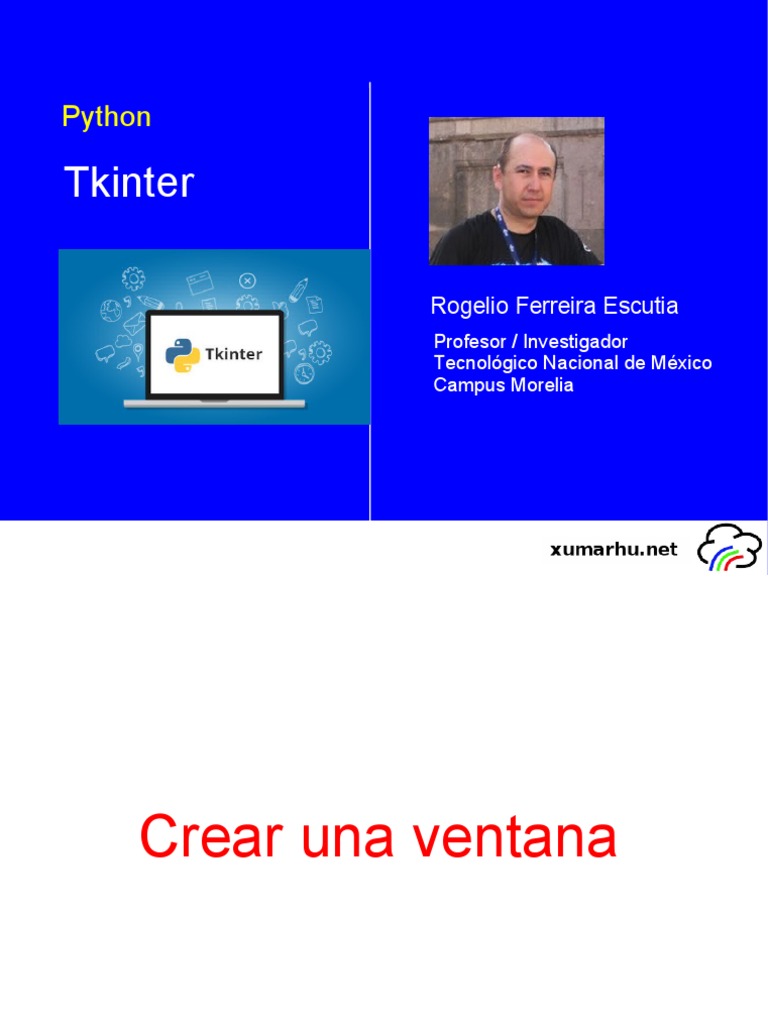 Python Tkinter | Descargar gratis PDF | Menú (Computación) | Interfaces gráficas de usuario