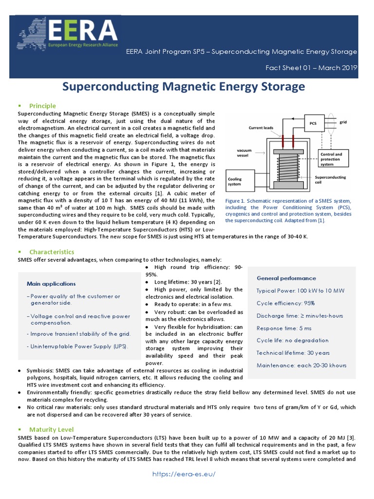 Superconducting Magnetic Energy Storage: Principle | PDF ...