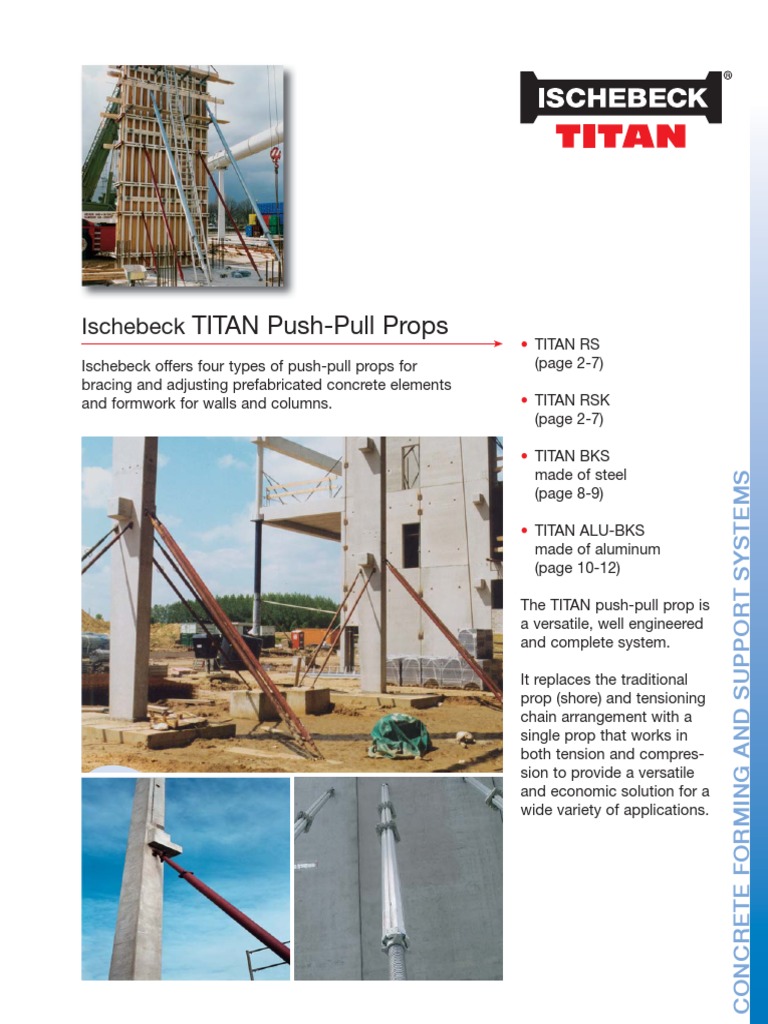Ischebeck Push Pull Prop | PDF | Scaffolding | Screw