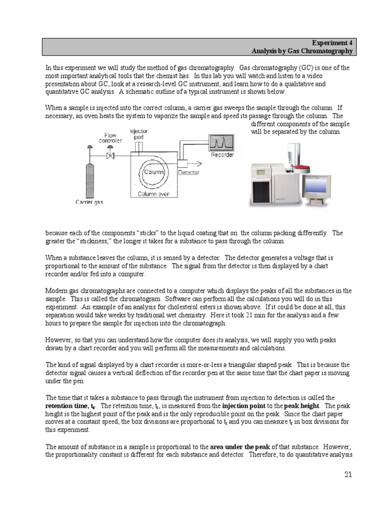 Gas Chromatography Lab Analysis | PDF | Gas Chromatography | Scientific ...