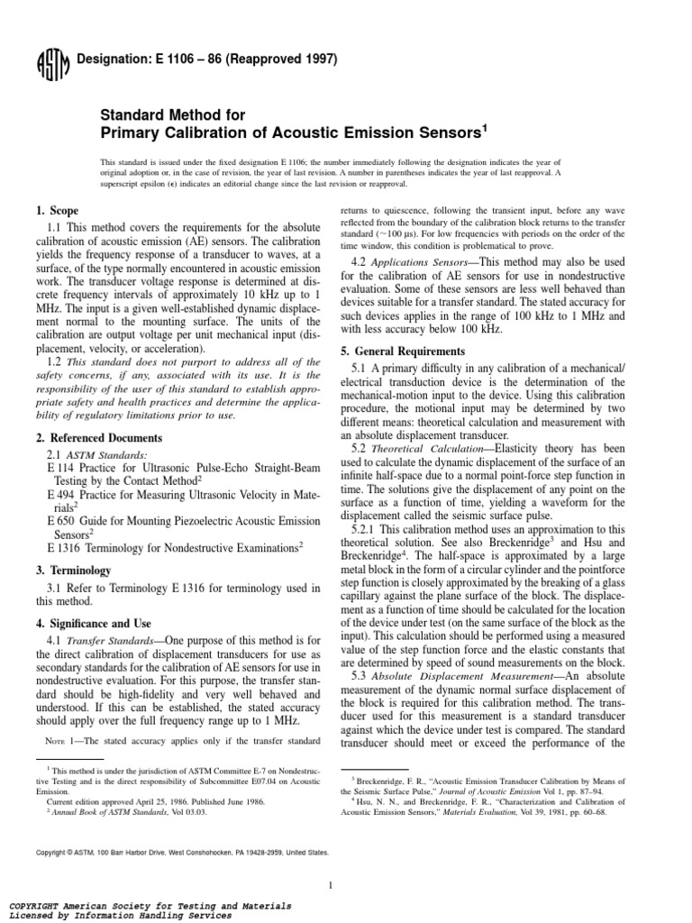 AET Sensor Calibration | PDF | Calibration | Capacitor