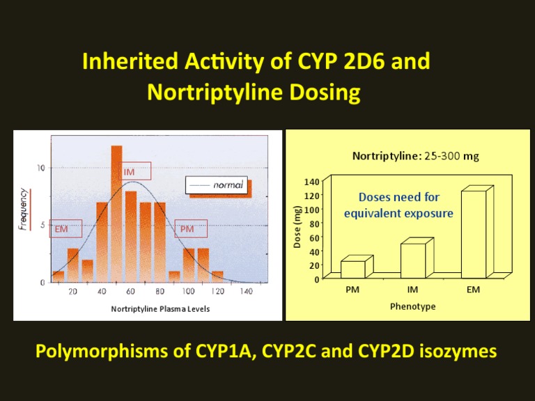 Inherited Activity of CYP 2D6 and Nortriptyline Dosing | PDF