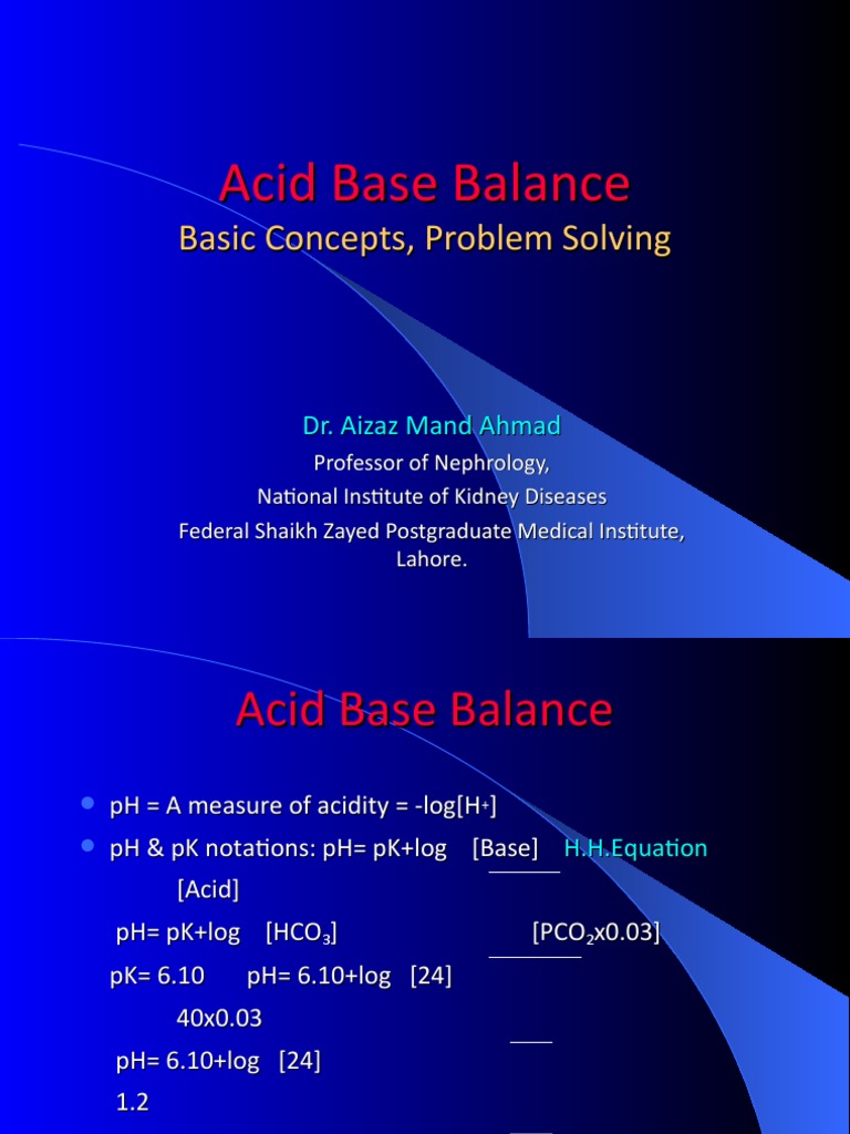 Acid Base Balance Made Simple | PDF | Intensive Care Medicine | Physiology