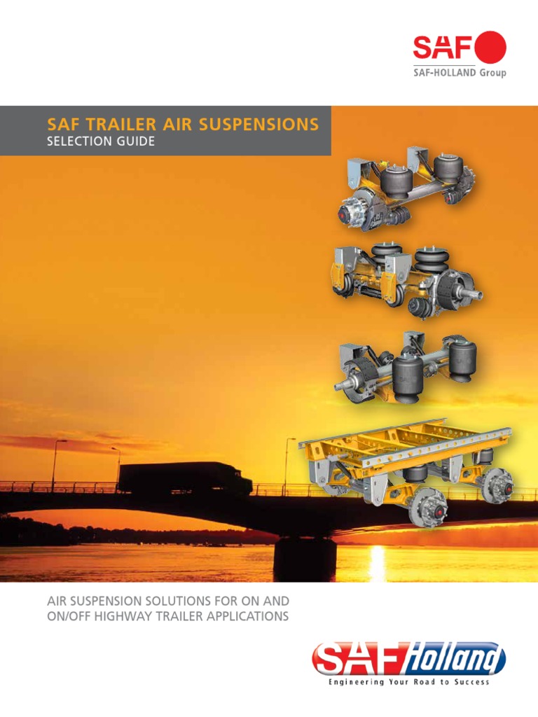 Saf Trailer Air Suspensions: Selection Guide | PDF | Axle | Semi ...