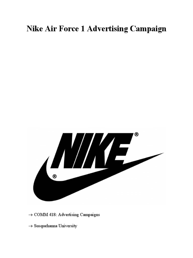Nike Air Force 1 Campaign Overview | PDF | Sneakers | Nike