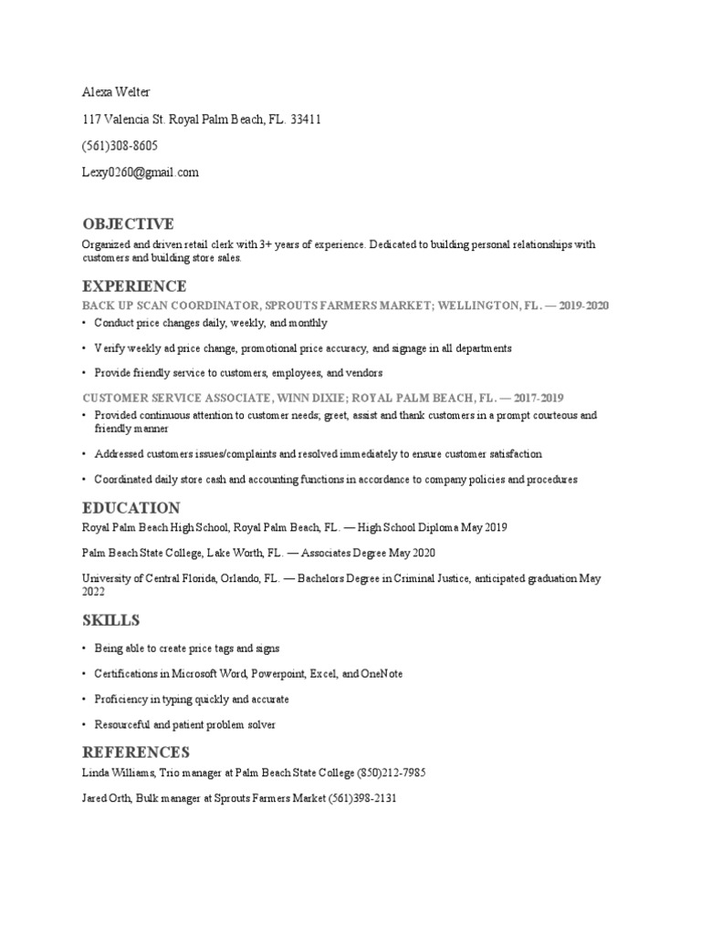 Alexa Resume | PDF | Career & Growth