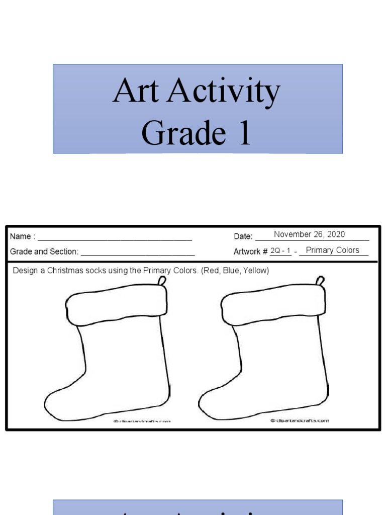 Art Activity Grade 1 | PDF