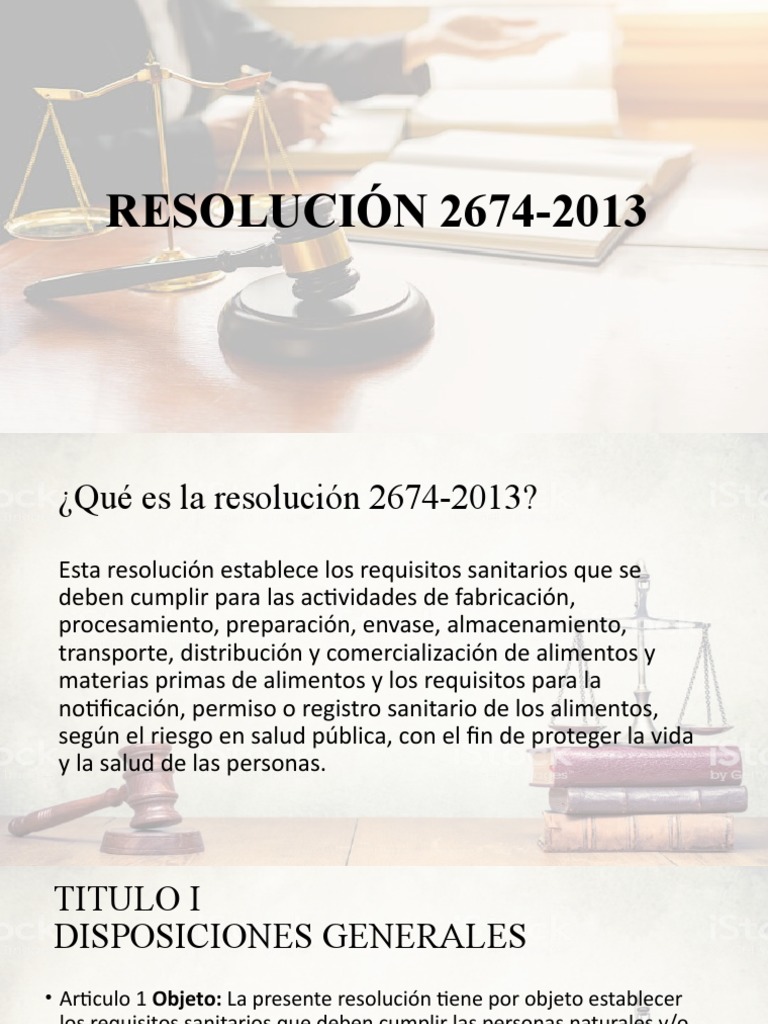Resolución 2674-2013 | PDF | Alimentos | Business